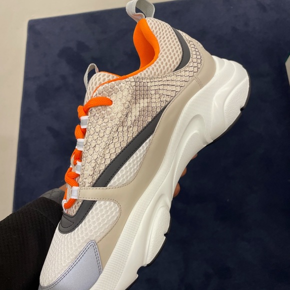 Dior | Shoes | Dior B22 Orange Snake Skin | Poshmark